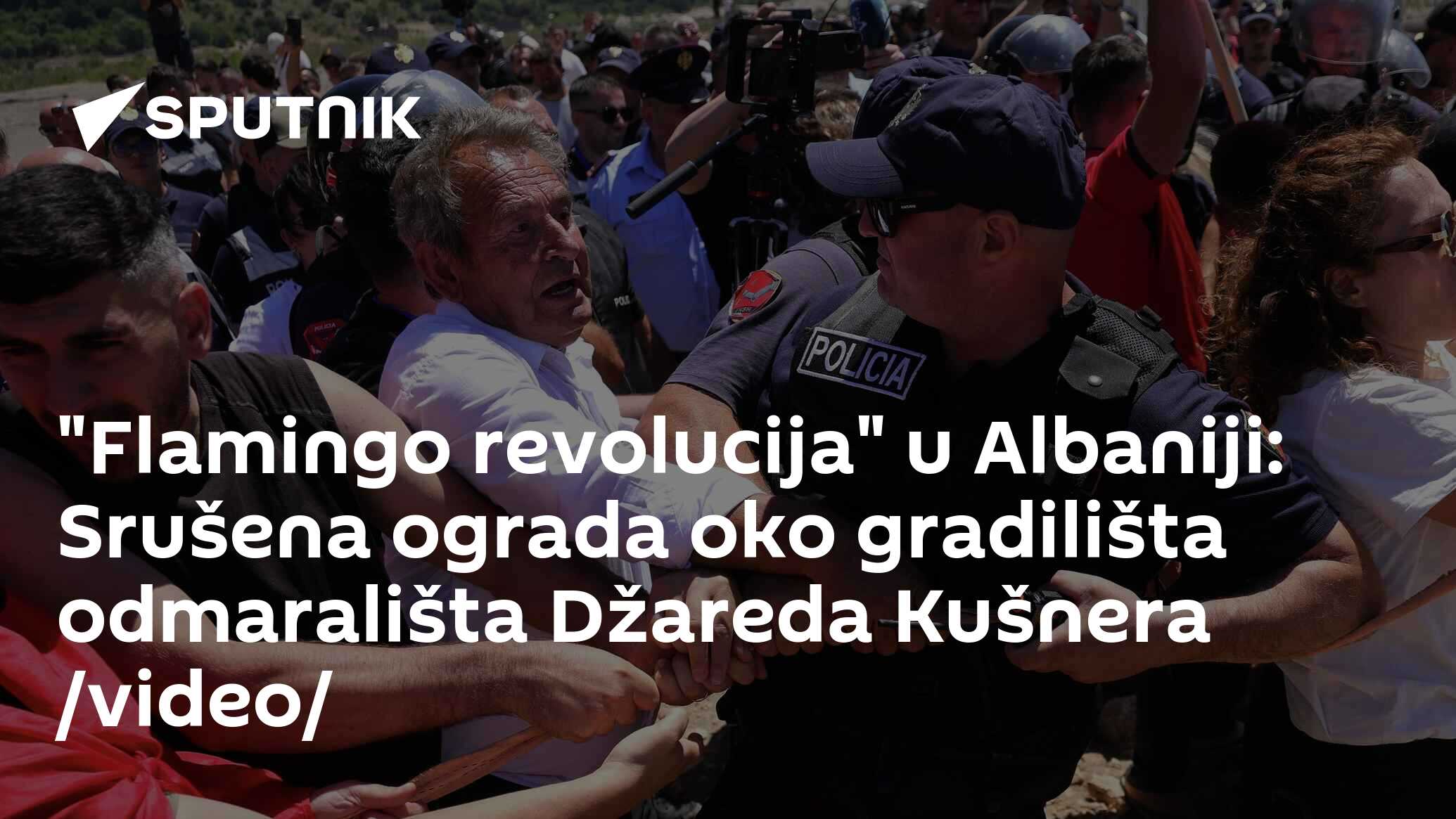 "Flamingo revolucija" u Albaniji: Srušena ograda oko gradilišta ...